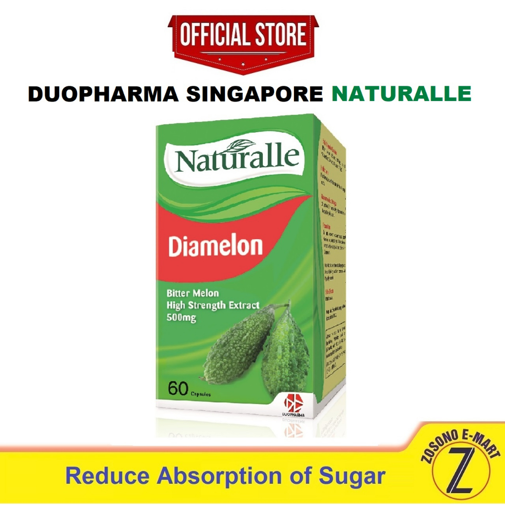 Naturalle Diamelon Bitter Melon Capsule 500mg 60s [ Sugar Blocker ...