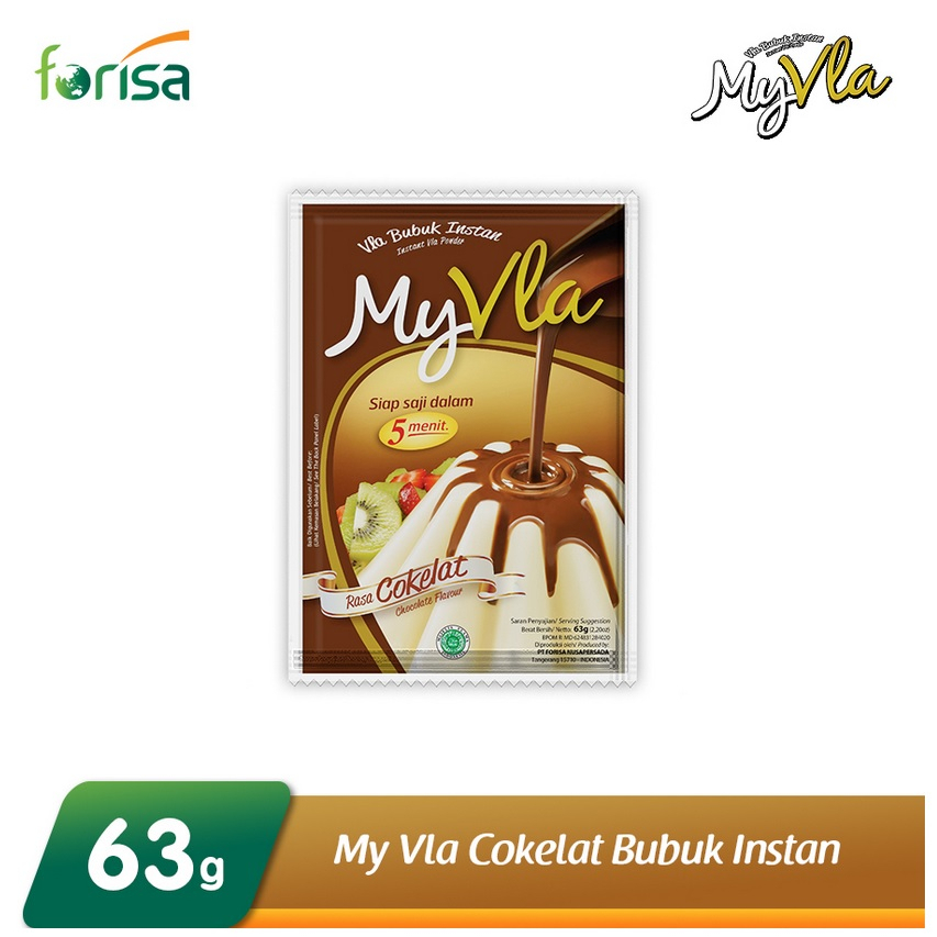 MYVLA FORISA PUDDING SAUCE CHOCOLATE - VANILA BUNDLE OF 3 PACKS ...