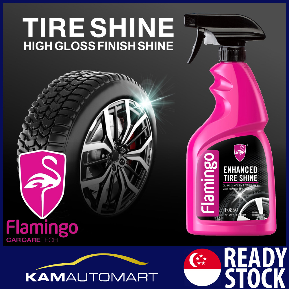 Flamingo Tire Shine 500ml Car Care (KAM AUTO MART PTE LTD) | Shopee ...