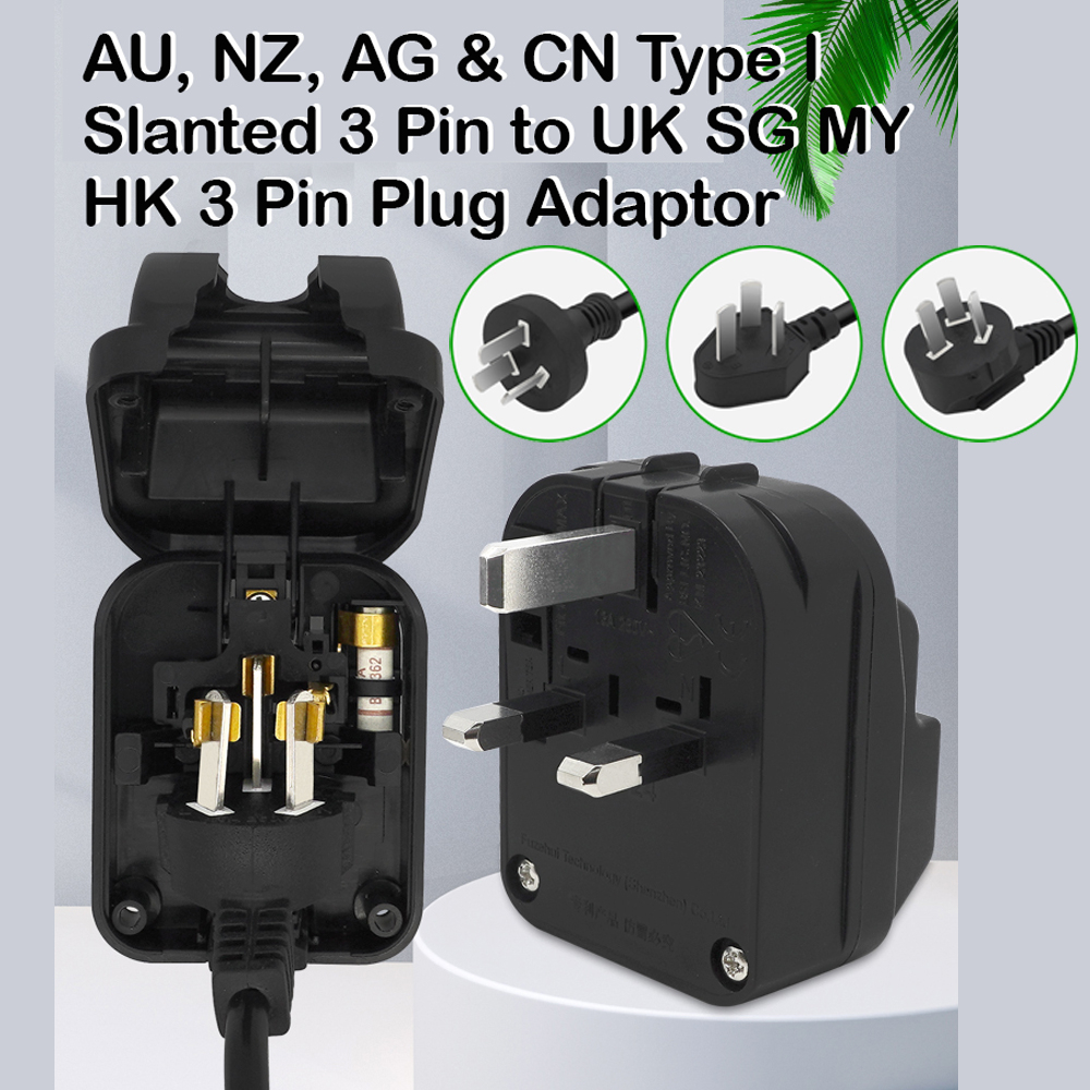 Embedded China Australia New Zealand Argentina Slanted 3 Pin To UK 3 ...