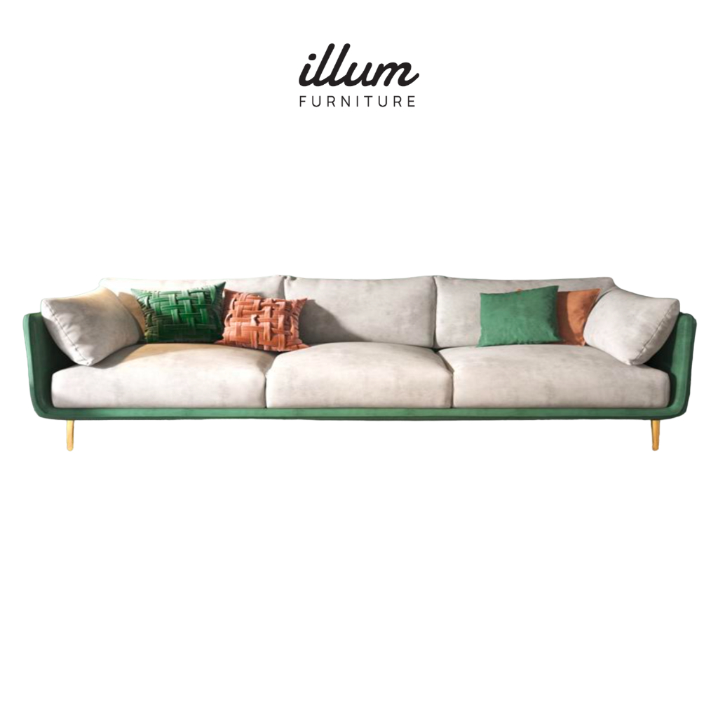 illum Zama Sofa Polyester Upholstery Modern Design | Shopee Singapore