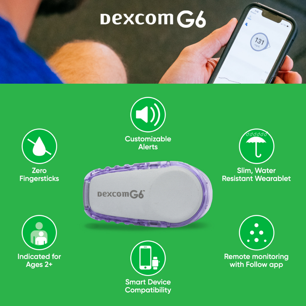 Dexcom G6 - Sensors + FREE 1x Transmitter | Shopee Singapore