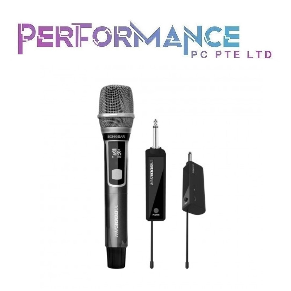 SONICGEAR WM 3000UL UHF WIRELESS MICROPHONE (1 YEAR WARRANTY BY LEAPFROG DISTRIBUTION PTE LTD ...