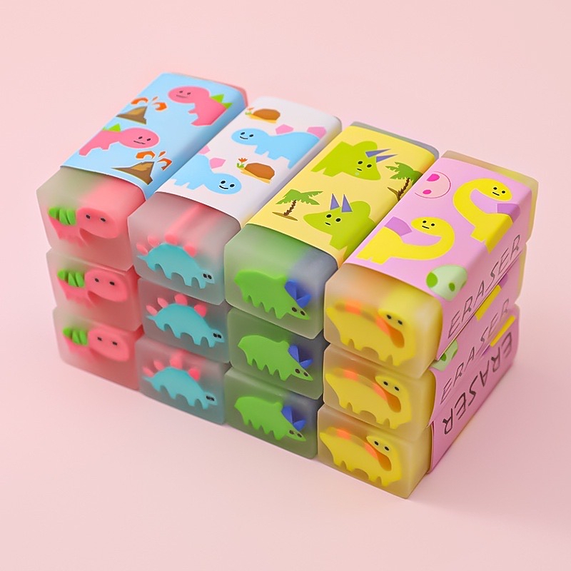 [SG Seller] Dinosaur / Fruit Erasers Cute Pencil Erasers, Fun Animal ...