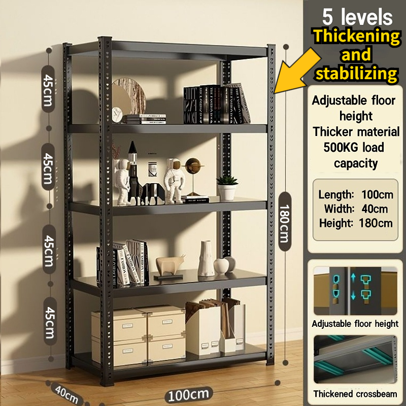 Adjustable Heavy Duty Shelf Storage Rack Organizer Boltless Metal Rack ...
