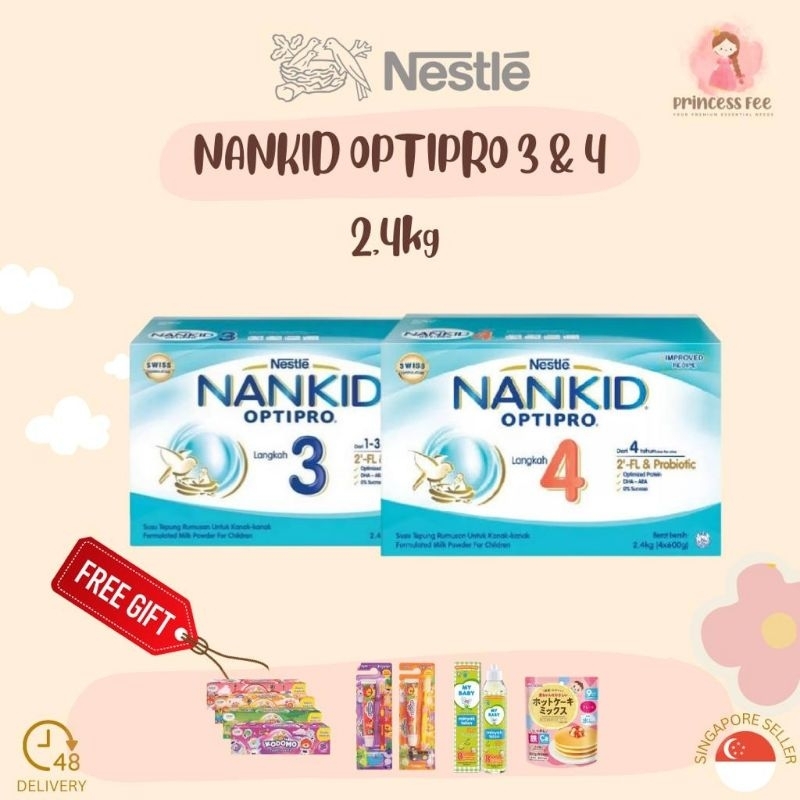 🇸🇬 FREE GIFT🎁 NESTLE NanKid Optipro 3 1.2kg NanKid Optipro 4 1.2kg | Shopee Singapore