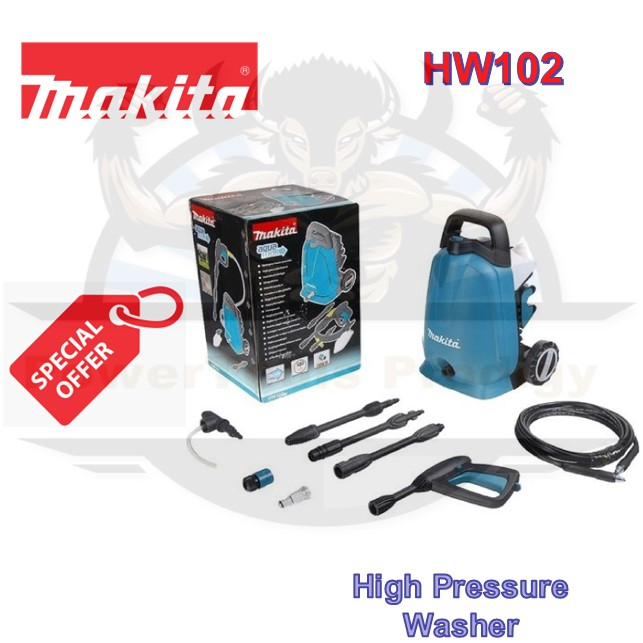 MAKITA HW102 HIGH PRESSURE WASHER 100 BAR WITH 6 MONTHS WARRANTY | Shopee Singapore