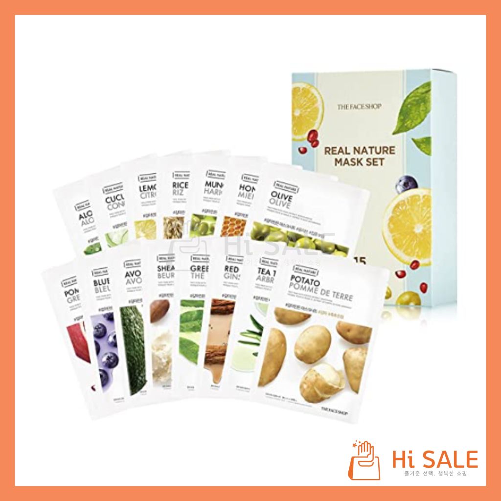 [THE FACE SHOP] Real Nature Mask Sheet (19 Types) | Shopee Singapore