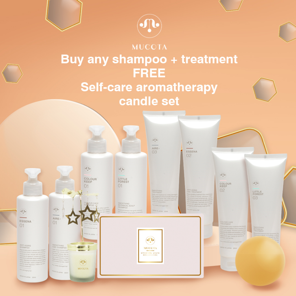 Mucota Festive Season Special : Buy Shampoo & Treatment Free Candle Set ...