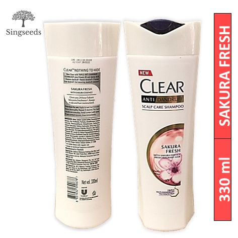 Clear New Sakura Fresh Essence Anti-Dandruff Scalp Care Hair Shampoo ...