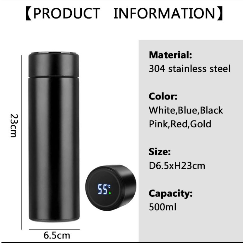 🔥Gift 🎁 Smart Temperature Flask LED Display Vacuum Thermal Flask ...