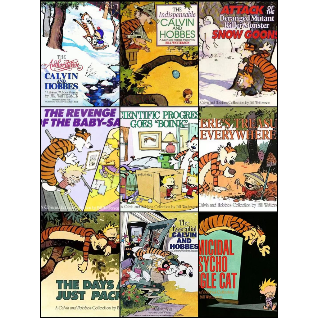 Calvin and Hobbes Comic book series 9bbooks | Shopee Singapore