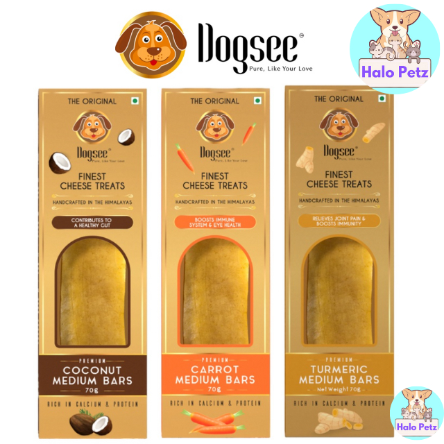Dogsee Himalayan Yak Cheese Bar 3 Flavors Carrot / Coconut / Tumeric ...