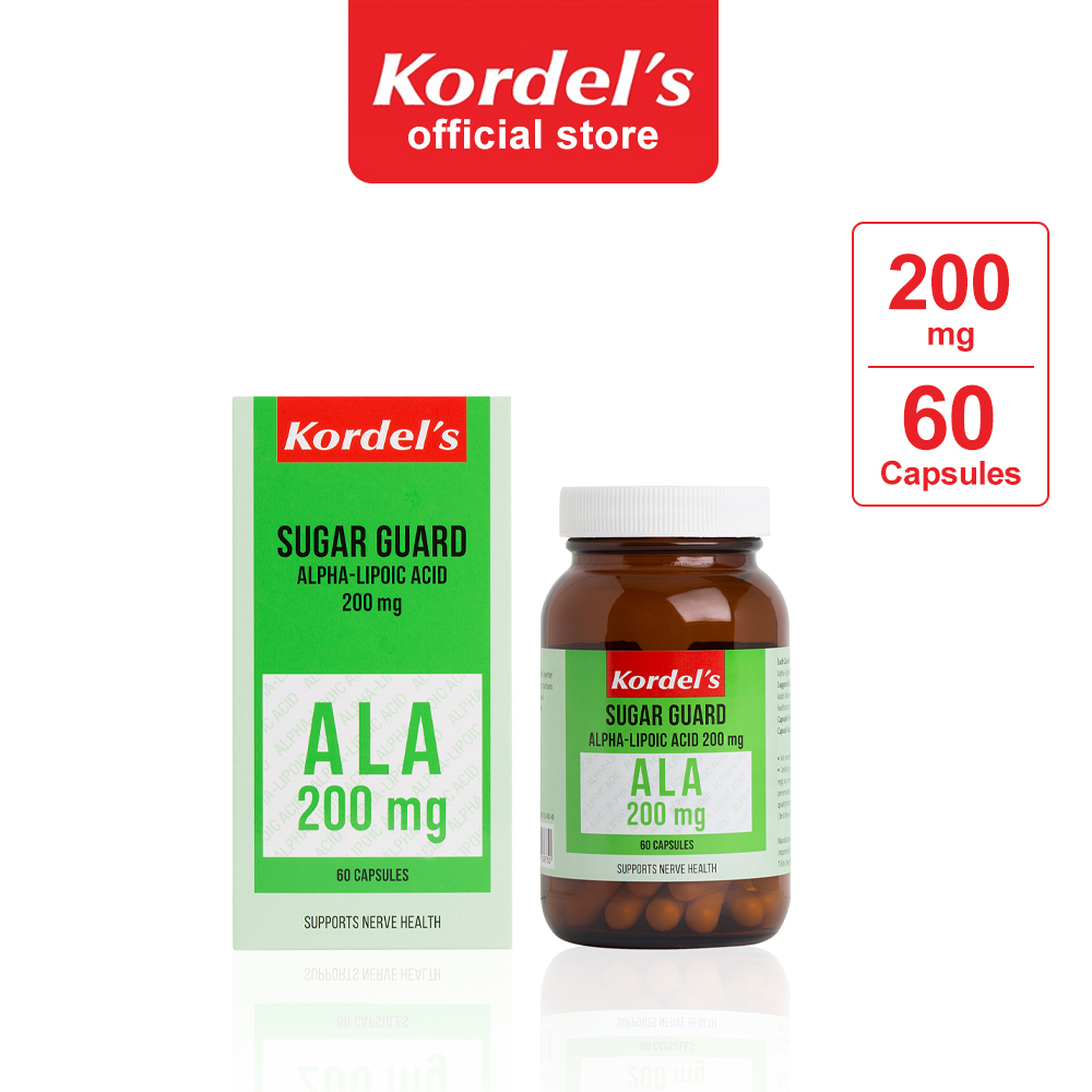 Kordel’s Sugar Guard Alpha-Lipoic Acid 200 mg 60 Capsules | Shopee ...