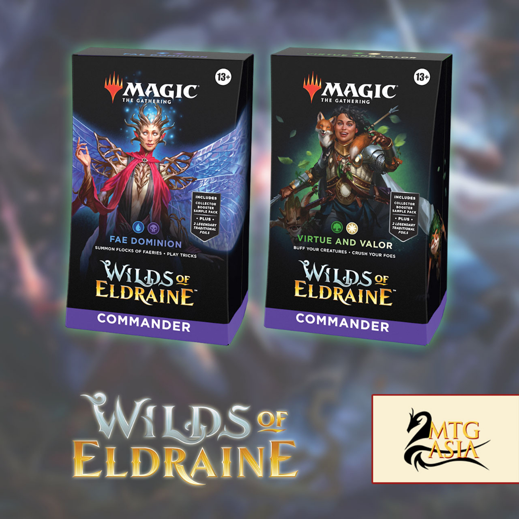 (Ships Now!) Wilds of Eldraine Commander Deck Set of 2 English Magic ...