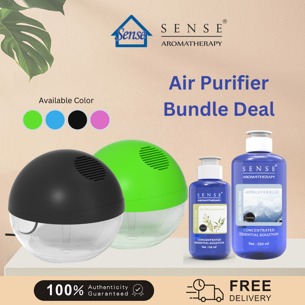 Air purifier with essential oils store