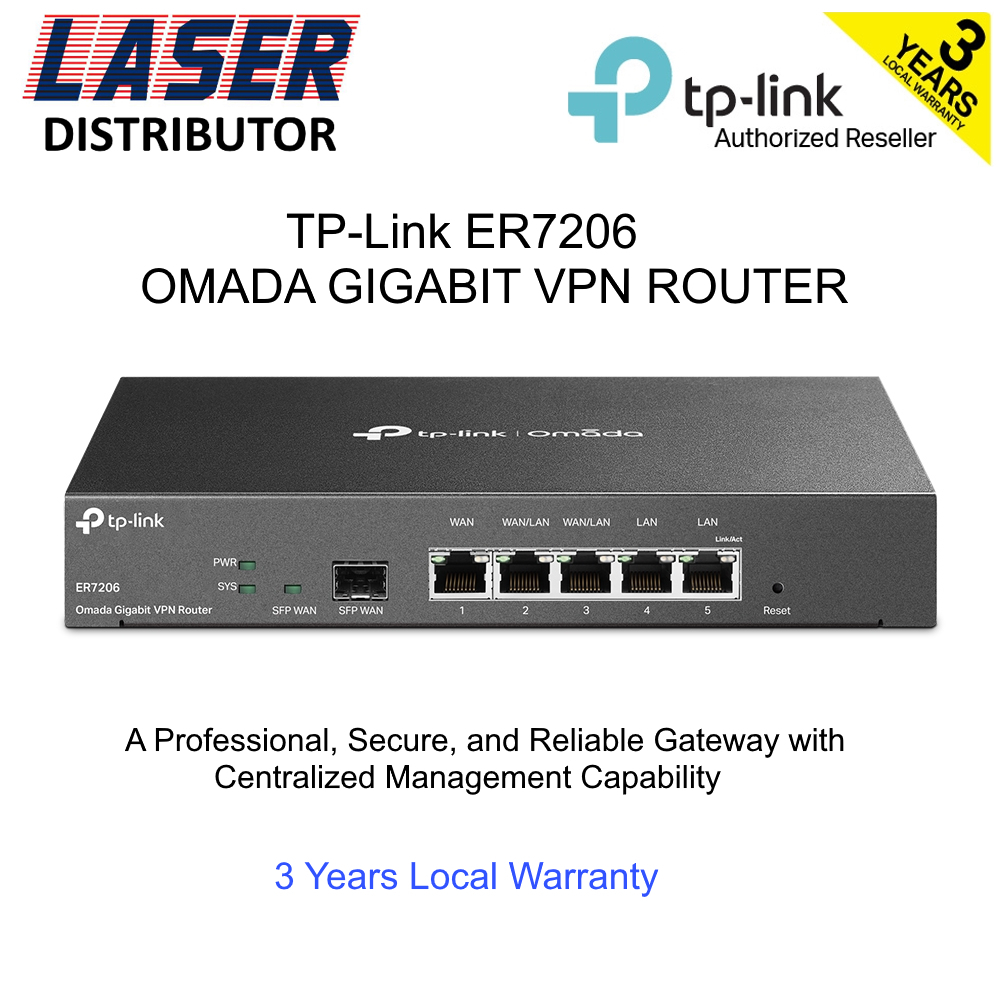 Tp-Link ER7206 Omada Gigabit VPN Router | Shopee Singapore