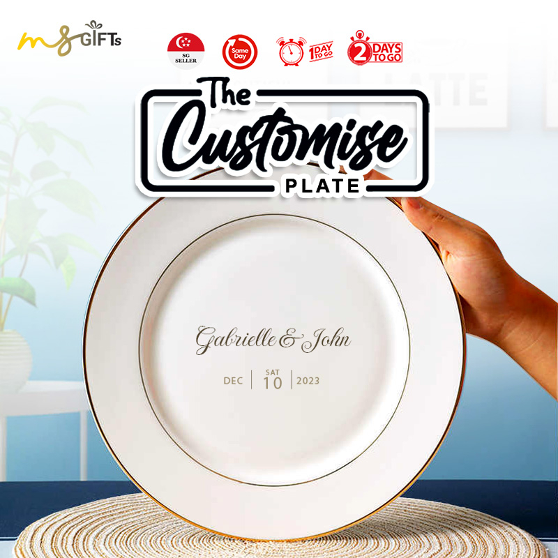 [SG Seller] Ceramic Plate Customise | Personalized Gift | Price ...