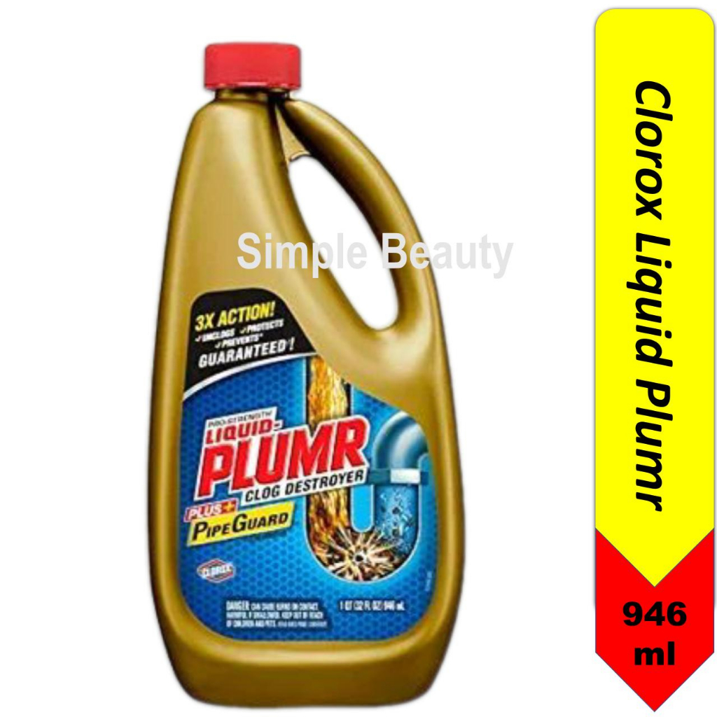 Clorox Liquid Plumr Pro Strength Clog Destroyer, 946ml | Shopee Singapore
