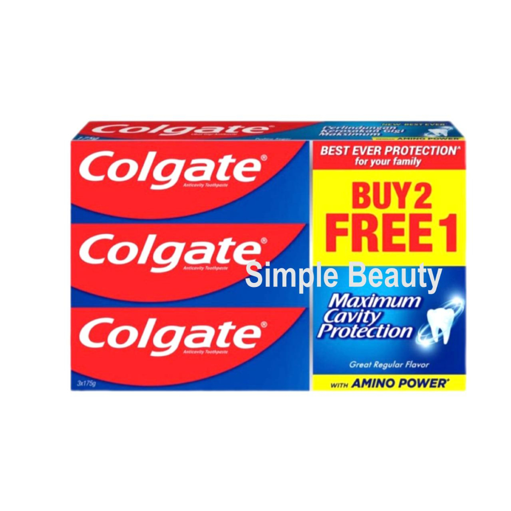 Colgate Maximum Cavity Protection Toothpaste, 180g [Bundle 3 Tubes ...