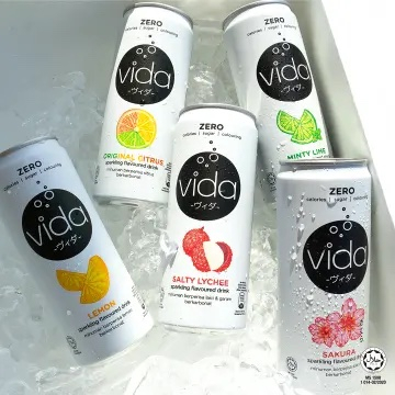 Vida ZERO Calories ZERO Sugar ZERO Coloring Sparkling Flavoured Drink ...