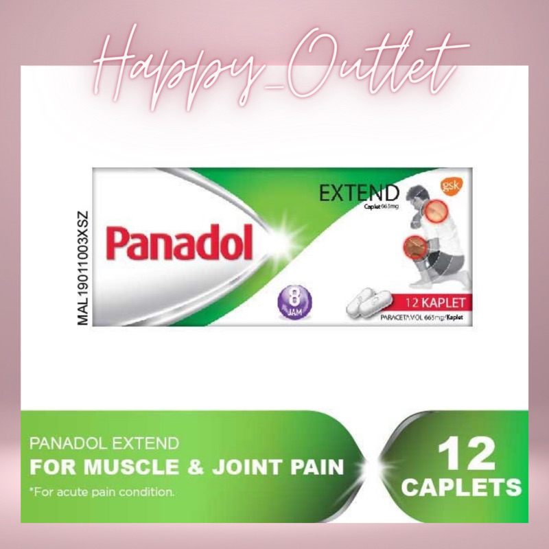 Panadol Extend For MUSCLE & JOINT PAIN (Up To 8 Hours) (12's) 665mg ...