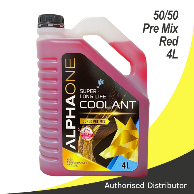 AlphaOne Super Long Life Coolant 4L 50/50 Premix (Red) | Shopee Singapore