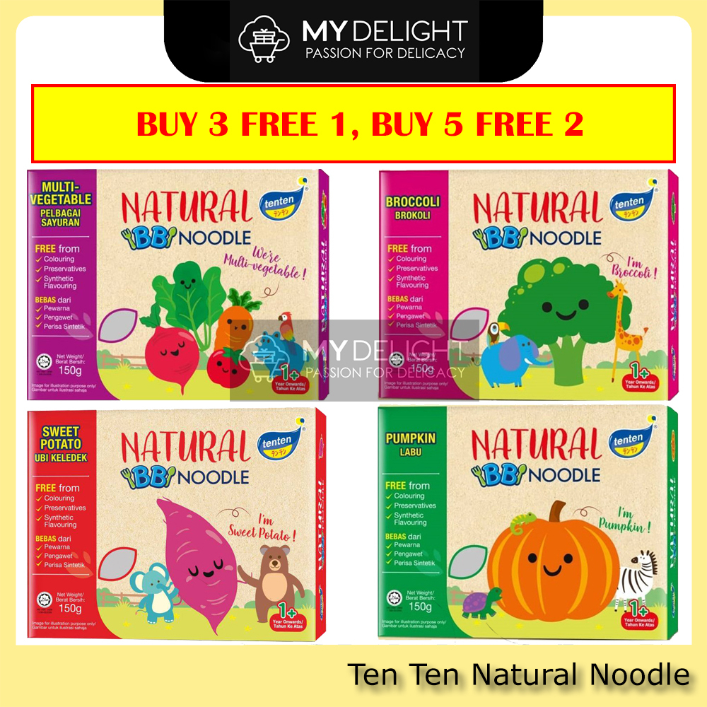 (150g) TenTen Ten Ten Natural BB Baby Noodle 1 Year+ Onwards Broccoli ...
