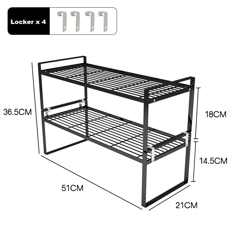 Singapore Stackable Kitchen Organizer Spice Rack Multifunctional ...