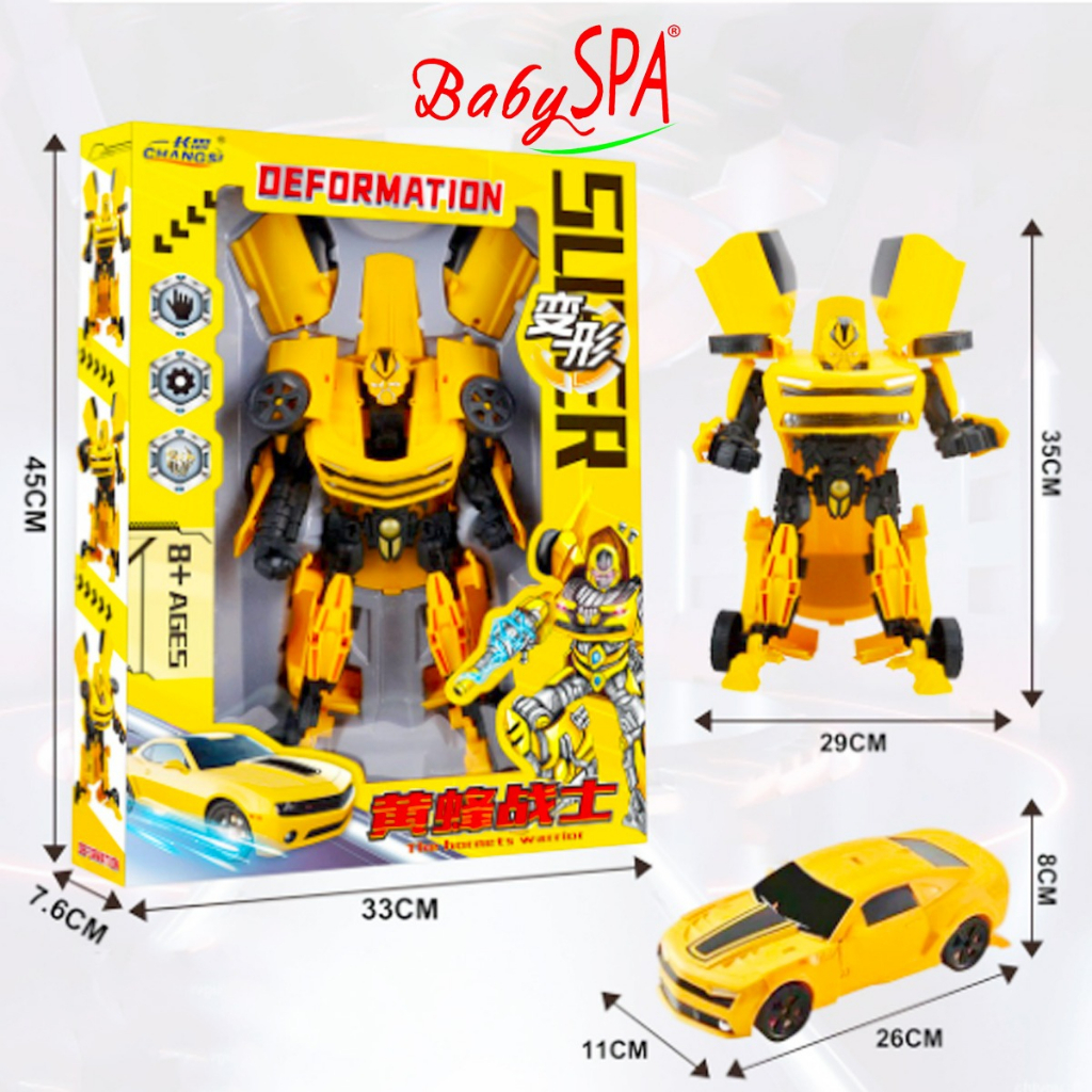 ♥♥♥ BabySPA Deformation Robot Toys for Boys Bumblebee Transformers ...