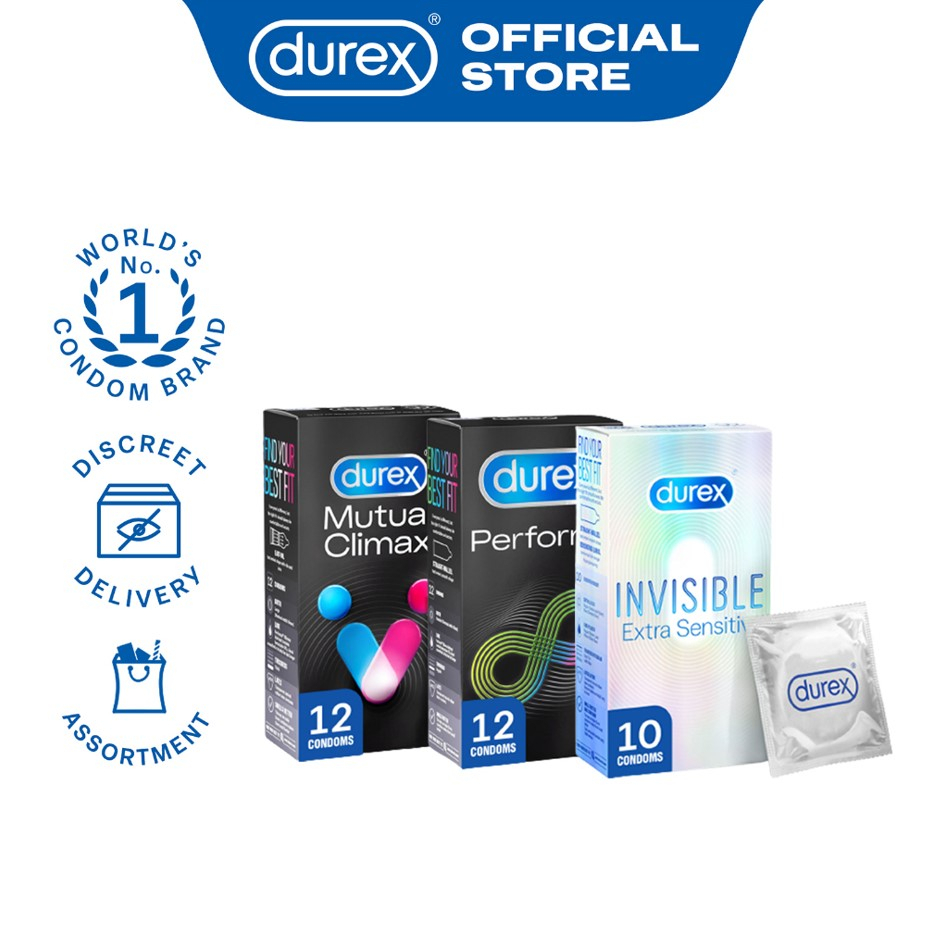 Durex Best of Performance Assorted Box - 3 Packs of Condoms | Shopee ...