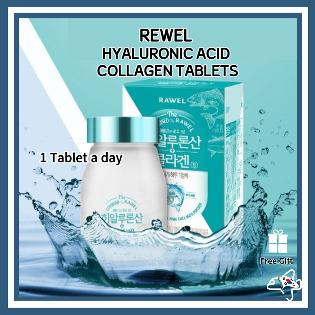 RAWEL Hyaluronic Acid Collagen Tab/ Low Molecular Collagen Tab/ Korean ...