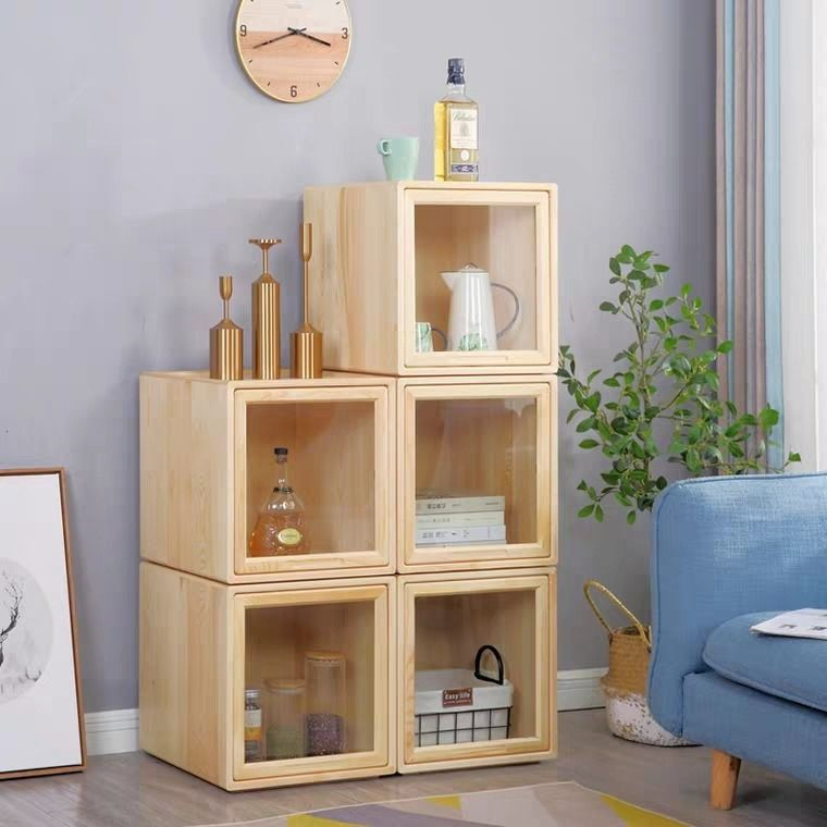 Urban Mood SOLDER Solid Wood Modular Display Cabinet | Shopee Singapore