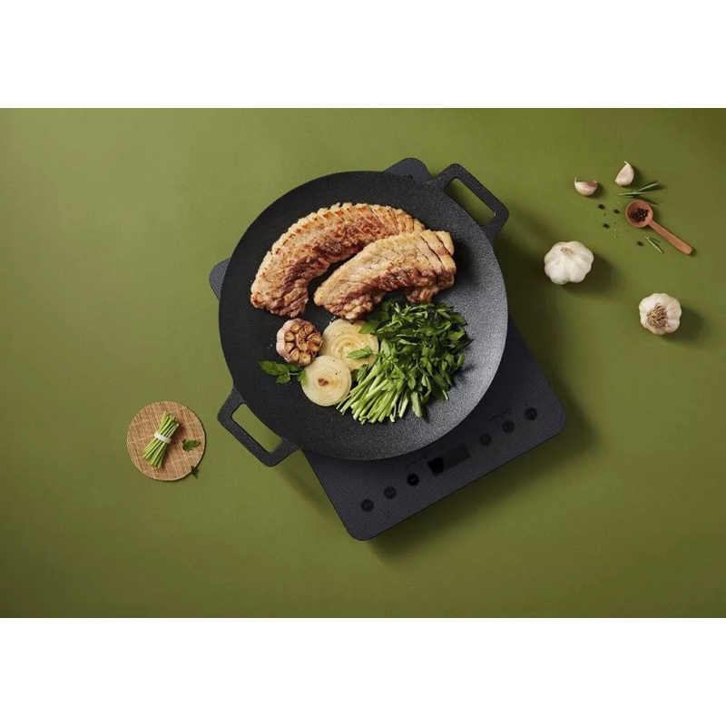 Happycall IH Noire Korean BBQ Griddle Pan | Shopee Singapore