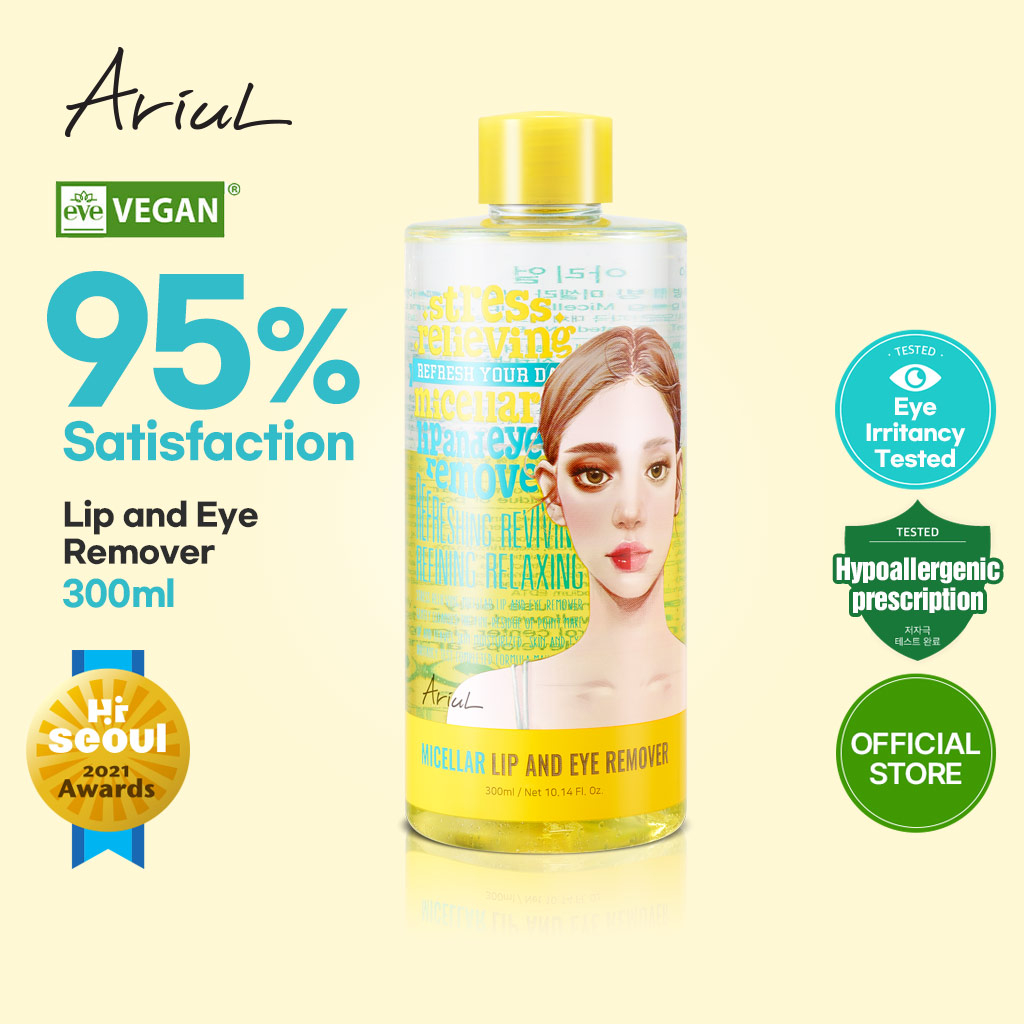 [Ariul Official] Stress Relieving Micellar Lip and Eye Remover 300ml ...