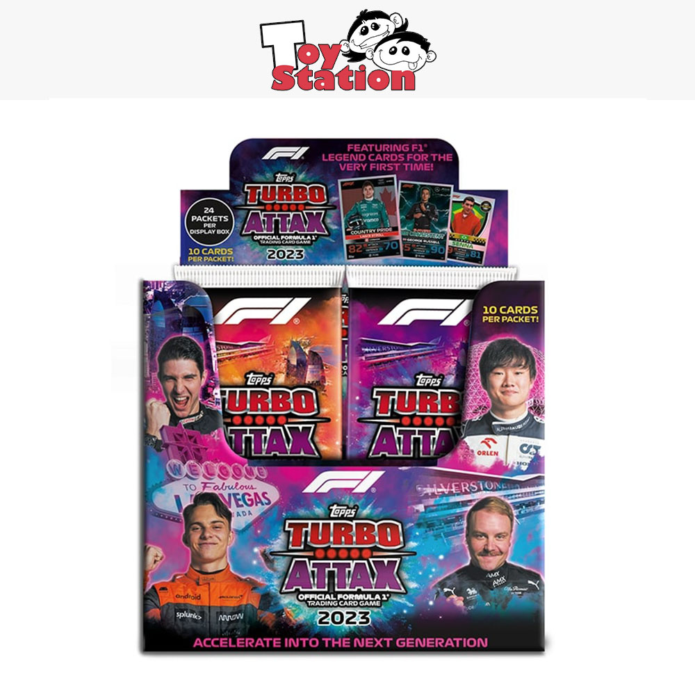 Topps Turbo Attax Formula 1 F1 2023 Sealed Booster Box (Box of 24 ...
