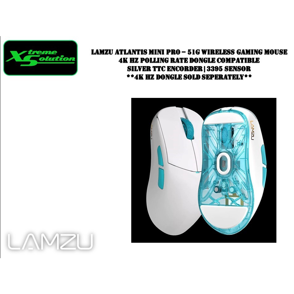 Lamzu Atlantis Mini Pro - 51G Wireless Gaming Mouse | 4K Polling Dongle ...