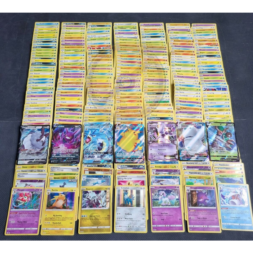 Bulk Authentic Pokemon Cards Eng and Jap TCG repack 100pcs PTCG Rare ...