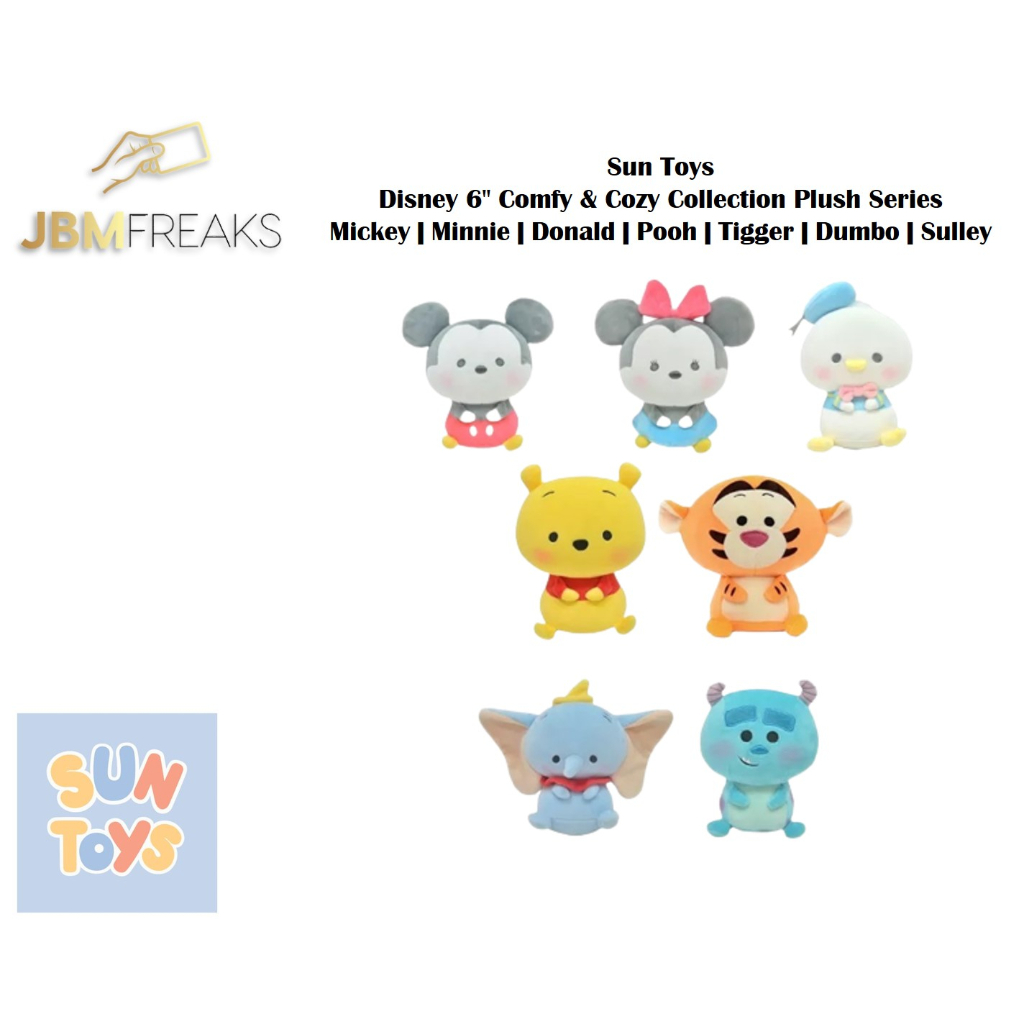 Disney 6" Comfy & Cozy Collection Plush Series | Mickey | Minnie ...