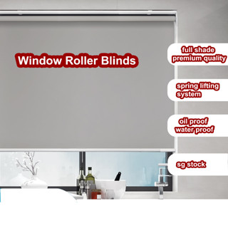 Blackout Roller Blinds Blackout Window Shades Window Blinds with Spring ...