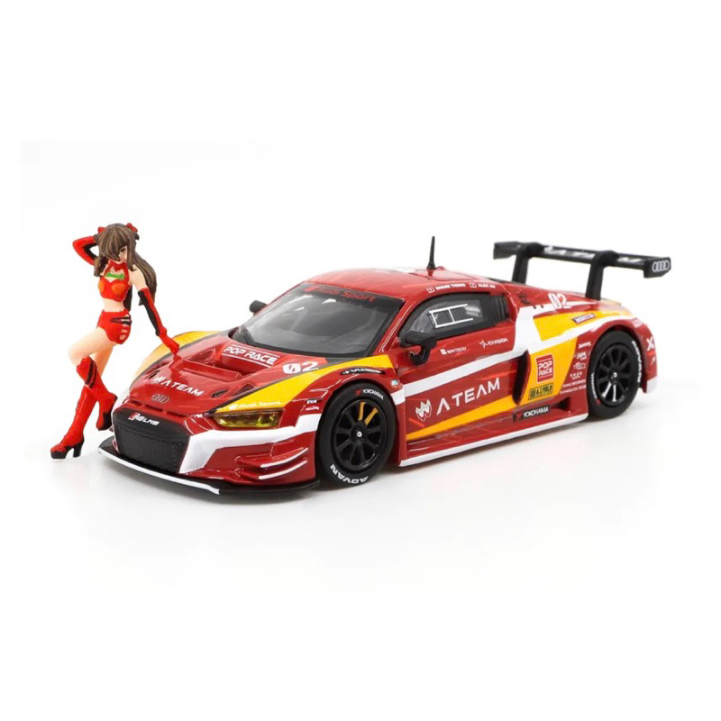 POP RACE Audi R8 LMS EVA RT Production Model with Race Queen Figure ...