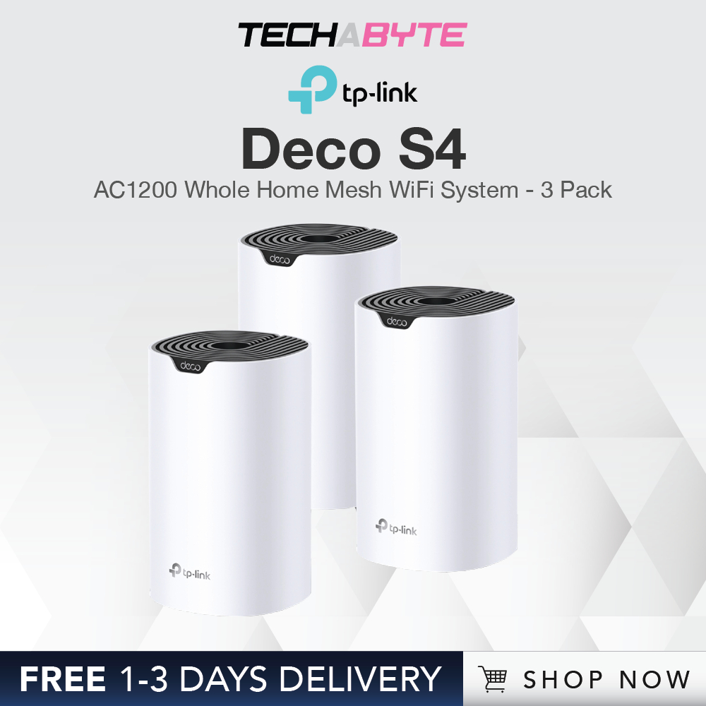 TP-Link Deco S4 | AC1200 Whole Home Mesh Wi-Fi System (3PK) | Shopee ...