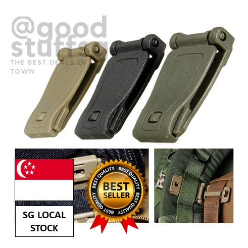 [SG FREE 🚚] 3Pcs Molle Strap Buckle Tactical Backpack Bag Webbing ...