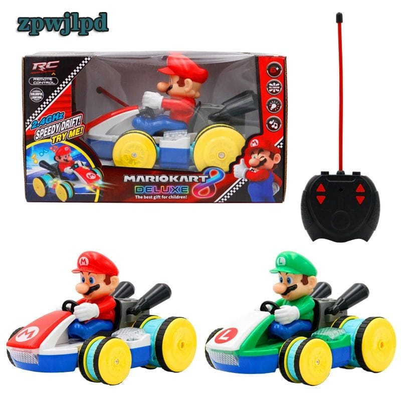 (SG Stock)Kids RC Toy Car Mario Racing Kart Remote Control with ...