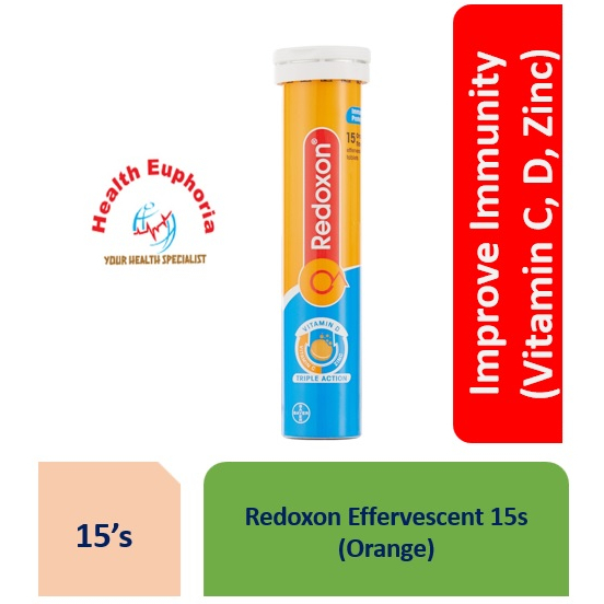 [15 TABS] Redoxon Triple Action with Vitamin C | Vitamin D | Zinc ...