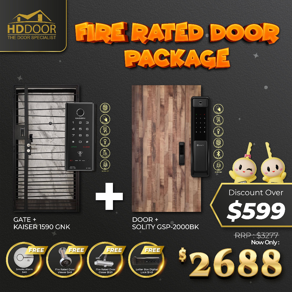 Fire Rated Door Bundle Promotion Sale 2023 | Fire Rated Digital Lock ...