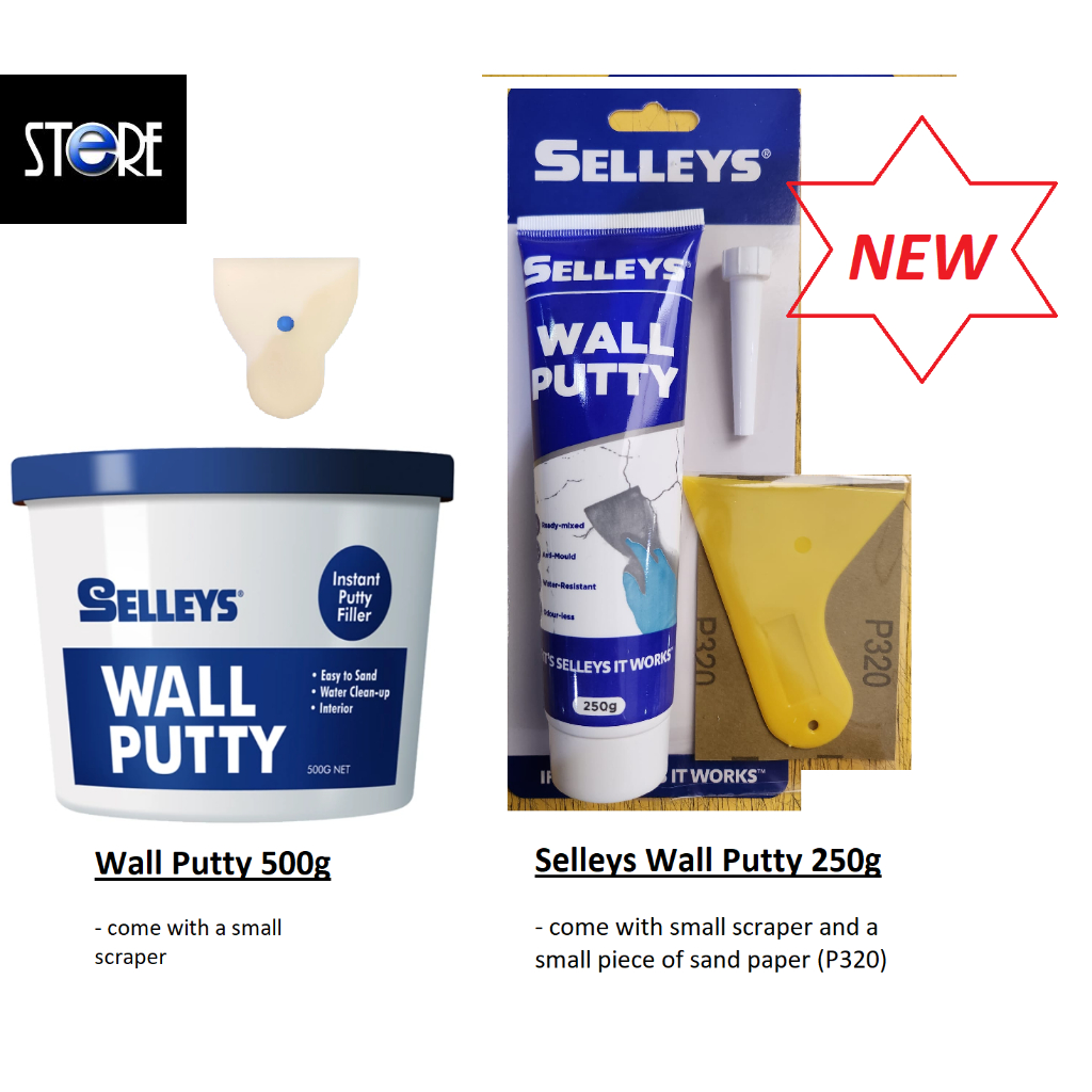 [Bundle Deal] Selleys Wall Putty 500gm/250gm(tube) | Shopee Singapore