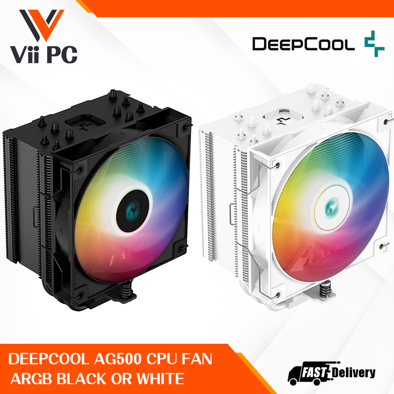DeepCool AG500 ARGB Single-Tower Performance CPU Cooler, 5 Copper Heat ...