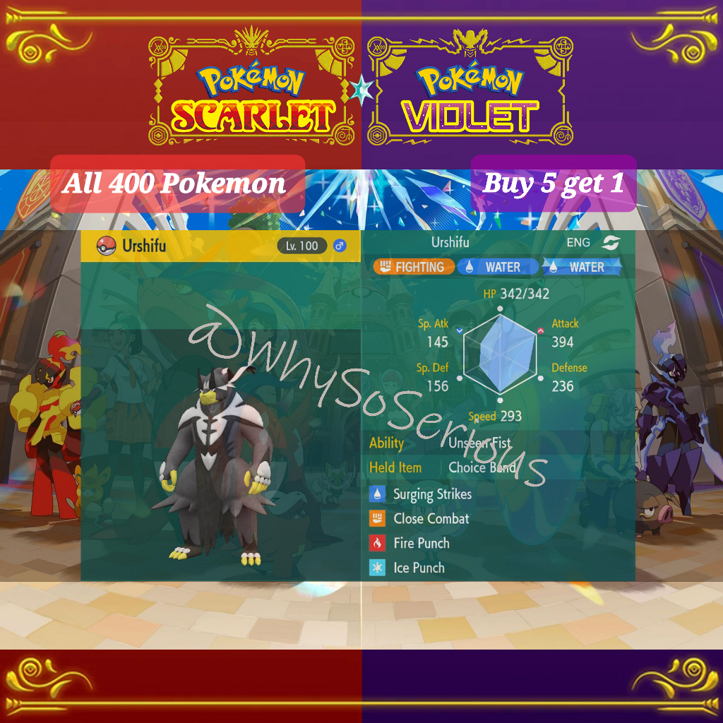 Pokemon Scarlet and Violet Battle Ready Rapid Style Urshifu (Digital ...