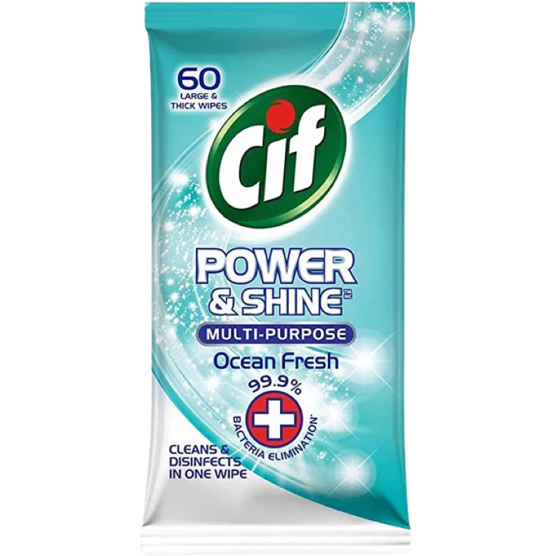 CIf Power & Shine Wipes / CIf Wipes Universal Fresh Multi-Purpose 30/60 ...